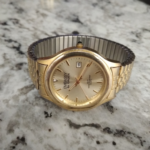 Gruen | Accessories | Mens Embassy By Gruen Quartz Watch | Poshmark